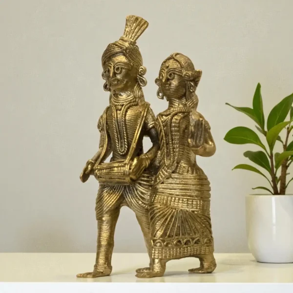 Adibashi pair dokra – Karuka Handcrafted Dokra Metal Craft